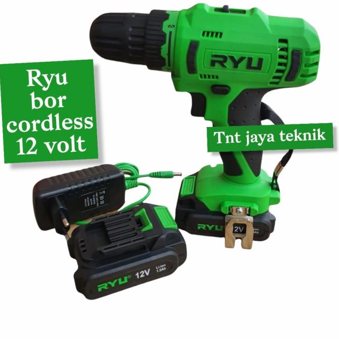 MESIN BOR CORDLESS RYU RCD12V / MESIN BOR BATERAI RYU 12 VOLT RCD 12 ...