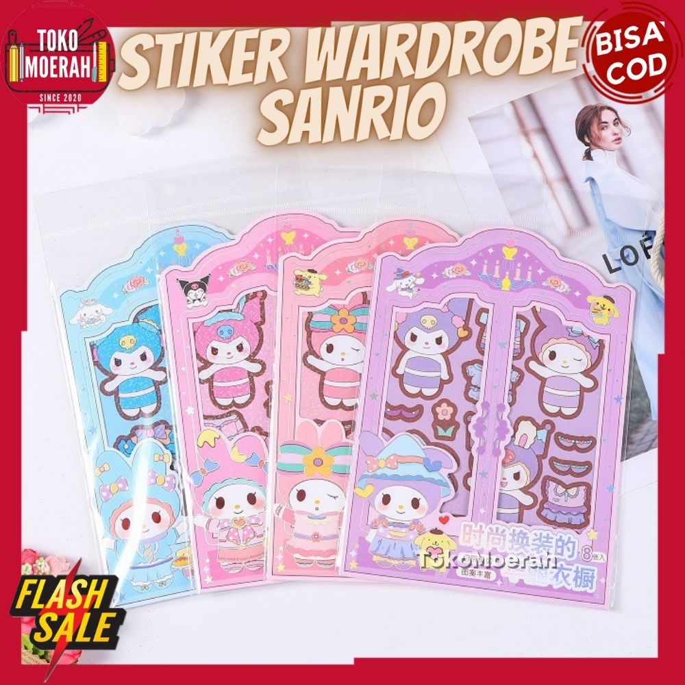 STIKER WARDROBE SANRIO STICKER LABEL DIY SANRIO QUITE WARDROBE SANRIO ...