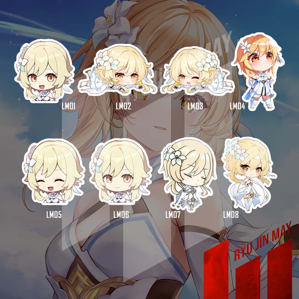Sticker Anime - Genshin Impact - Lumine | Lazada Indonesia