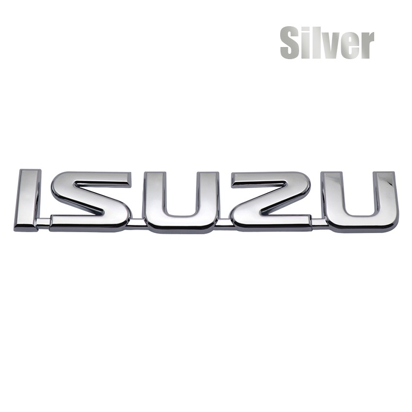 Emblem Isuzu elf nkr71 55 3D ABS Chrome Letter Car Auto Sticker Decal ...