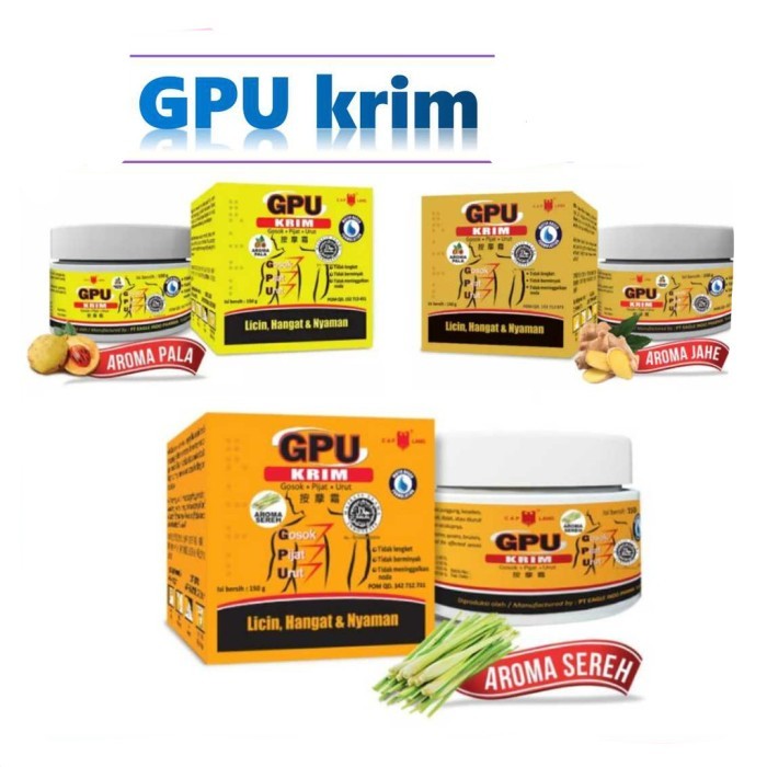 GPU KRIM SEREH JAHE PALA - CAP LANG GPU KRIM PIJAT ORIGINAL - JAHE, 60 ...
