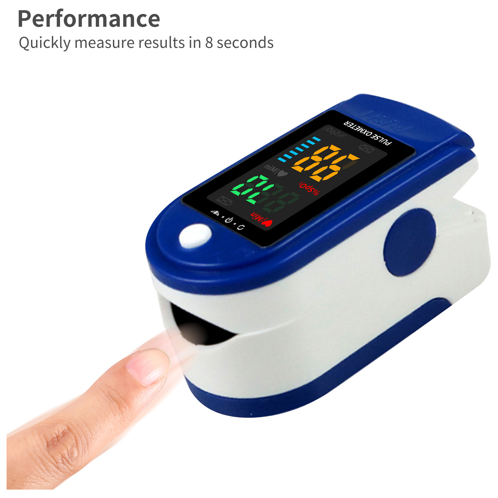 Fingertip Pulse Oximeter Mini SpO2 Monitor Oxygen Saturation Monitor ...