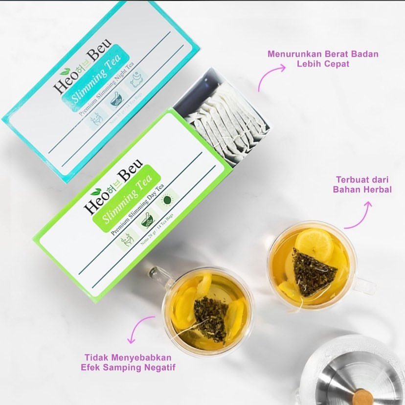 4 BOX SLIMMING TEA KOREAN HEO BEU | Lazada Indonesia