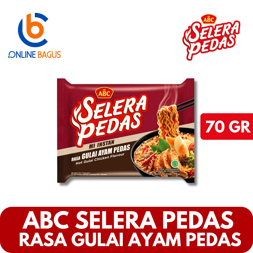 Mie ABC Selera Pedas Rasa Gulai Ayam Pedas 70gr | Lazada Indonesia