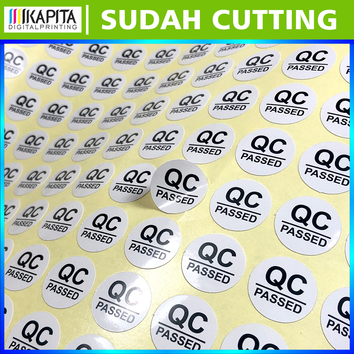 ( isi 250) Stiker QC Passed Bahan Graftac Bontax | Stiker QC Pass ...