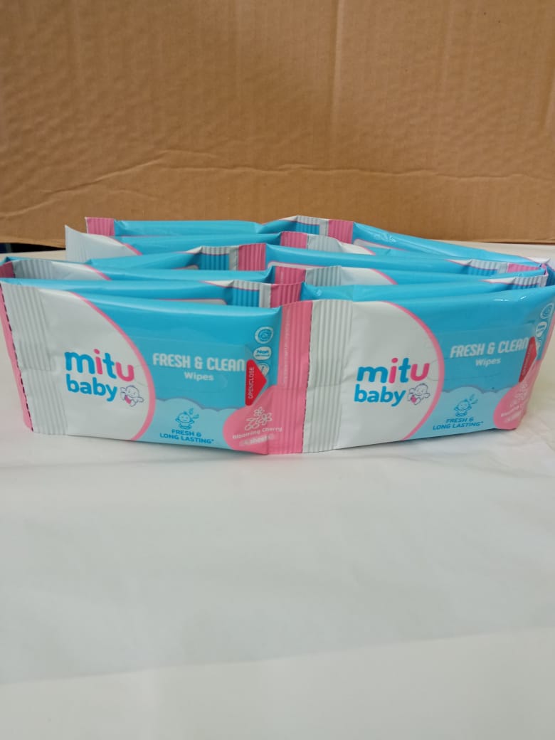 MITU BABY TISU BASAH 4 SHEETS 1 RENCENG 12 SACHET PINK | Lazada Indonesia