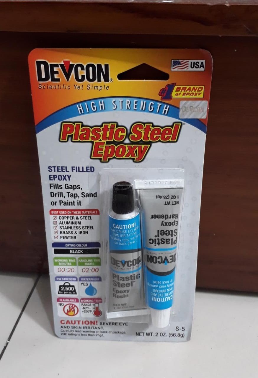 DEVCONE Lem Besi Plastik Steel Epoxy Devcon USA Daya Rekat Kuat | Lazada Indonesia
