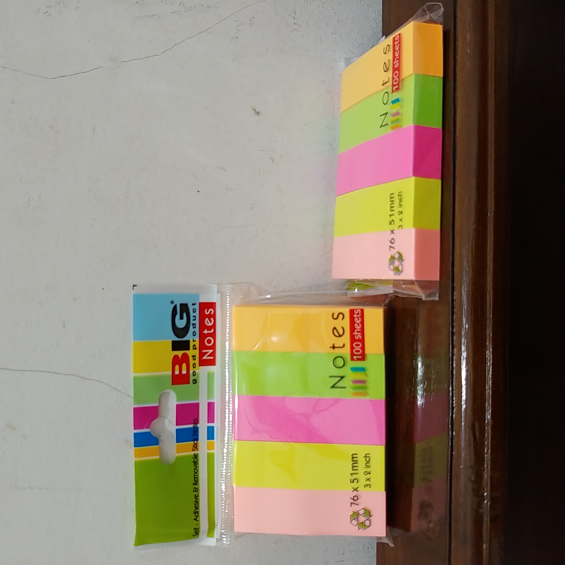 Big 76x51mm Isi 100 Lembar x 5 Warna Sticky Notes Penanda Buku | Lazada ...