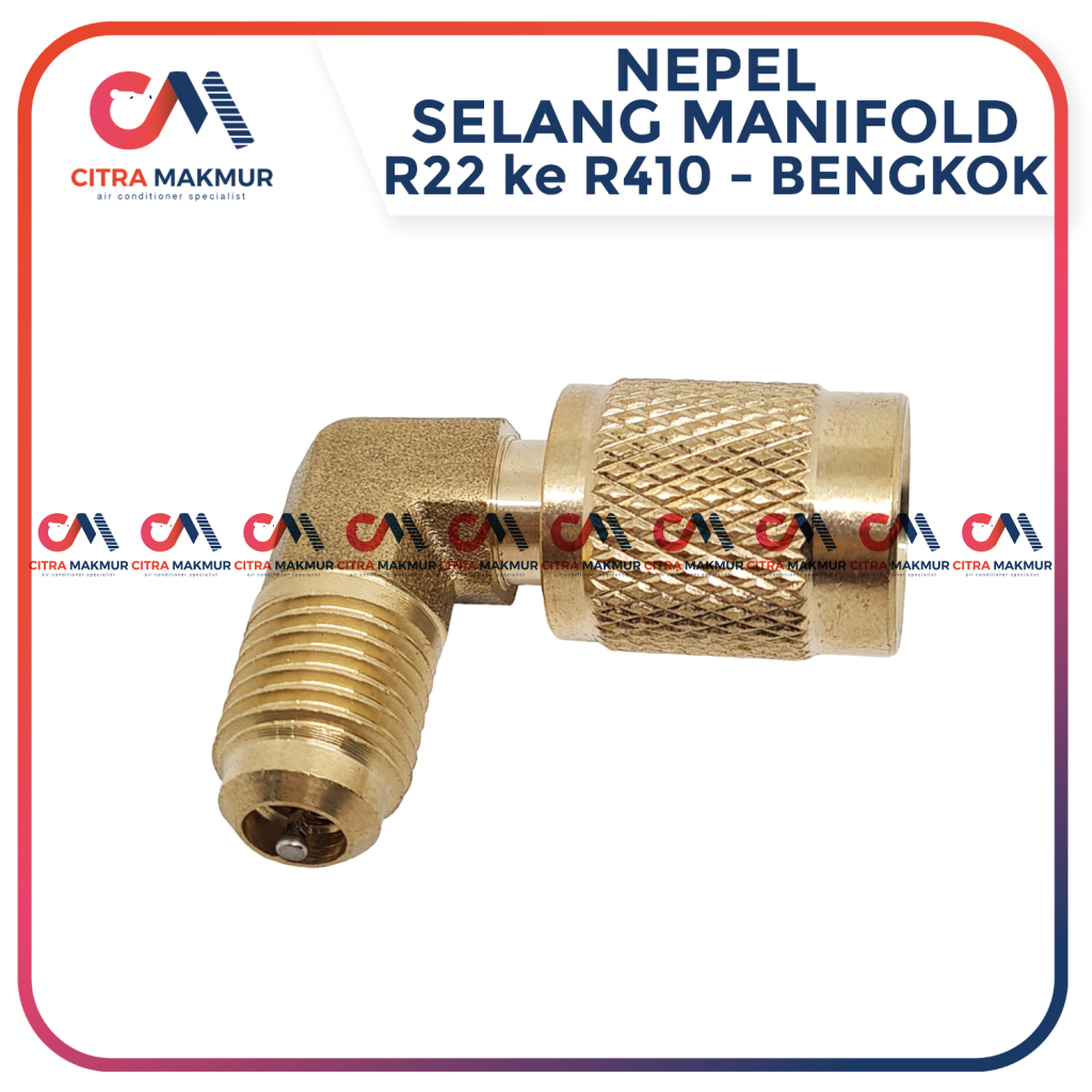 Adaptor Sambungan Selang Manifold R32 R410 Konektor Connector Freon Refrigrant R 32 R 410 R410a ...