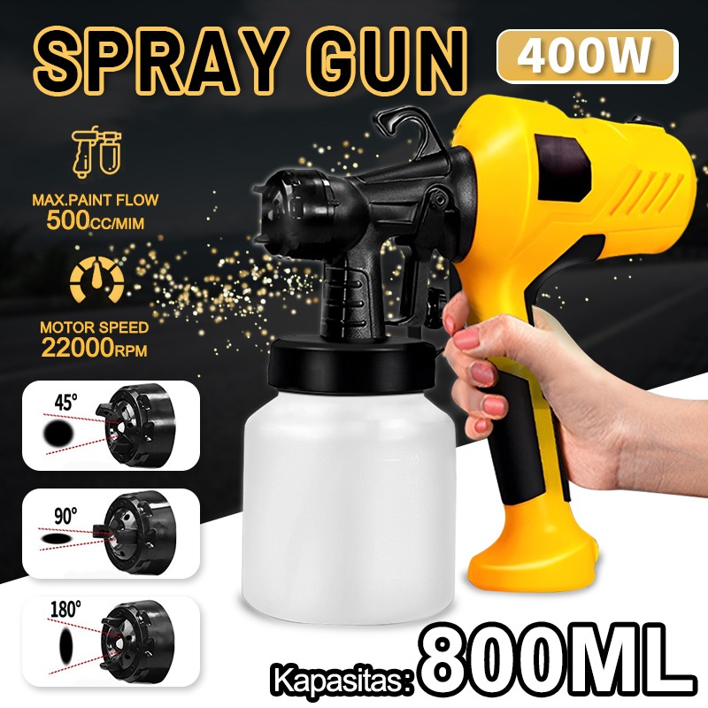 800ML 400Watt Electric Spray Gun / mesin cat semprot listrik / mesin ...