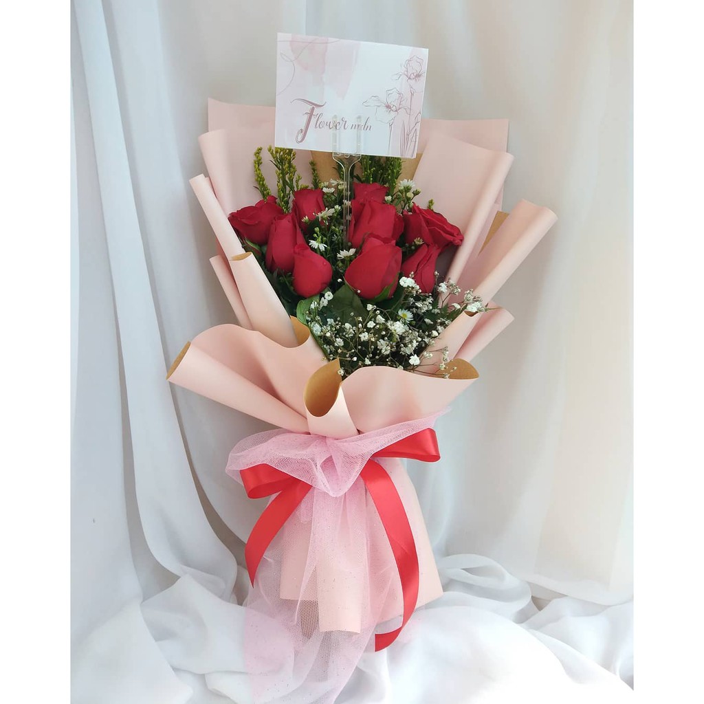 Buket Bunga Wisuda Anniversary Pernikahan Ulang Tahun Medan 9 Tangkai ...