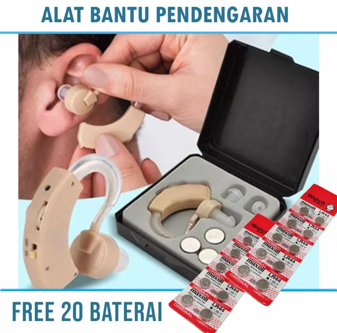 [Bonus 20 Baterai] Alat Bantu Pendengaran Telinga Tuli Original CYBER SONIC Alat Bantu ...