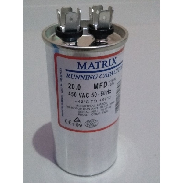 Kapasitor Capacitor Ac sharp Matrik 20 MFD | Lazada Indonesia