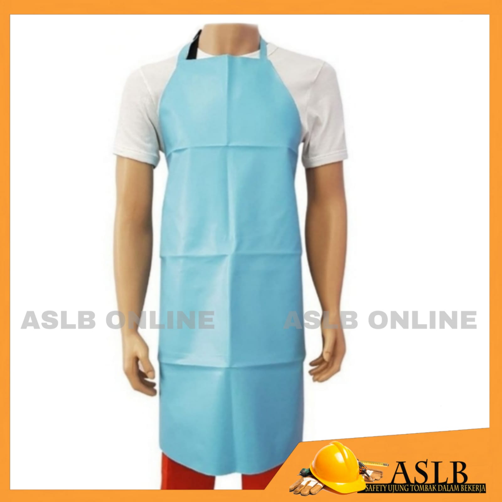 APRON PVC BIRU MUDA PANJANG 90 CM Celemek Anti Air | Lazada Indonesia