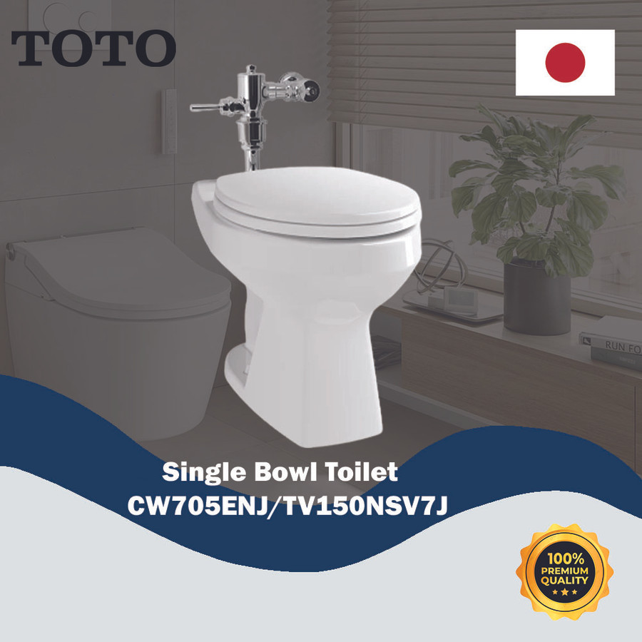 Toto Closet Duduk Cw705enj Lazada Indonesia