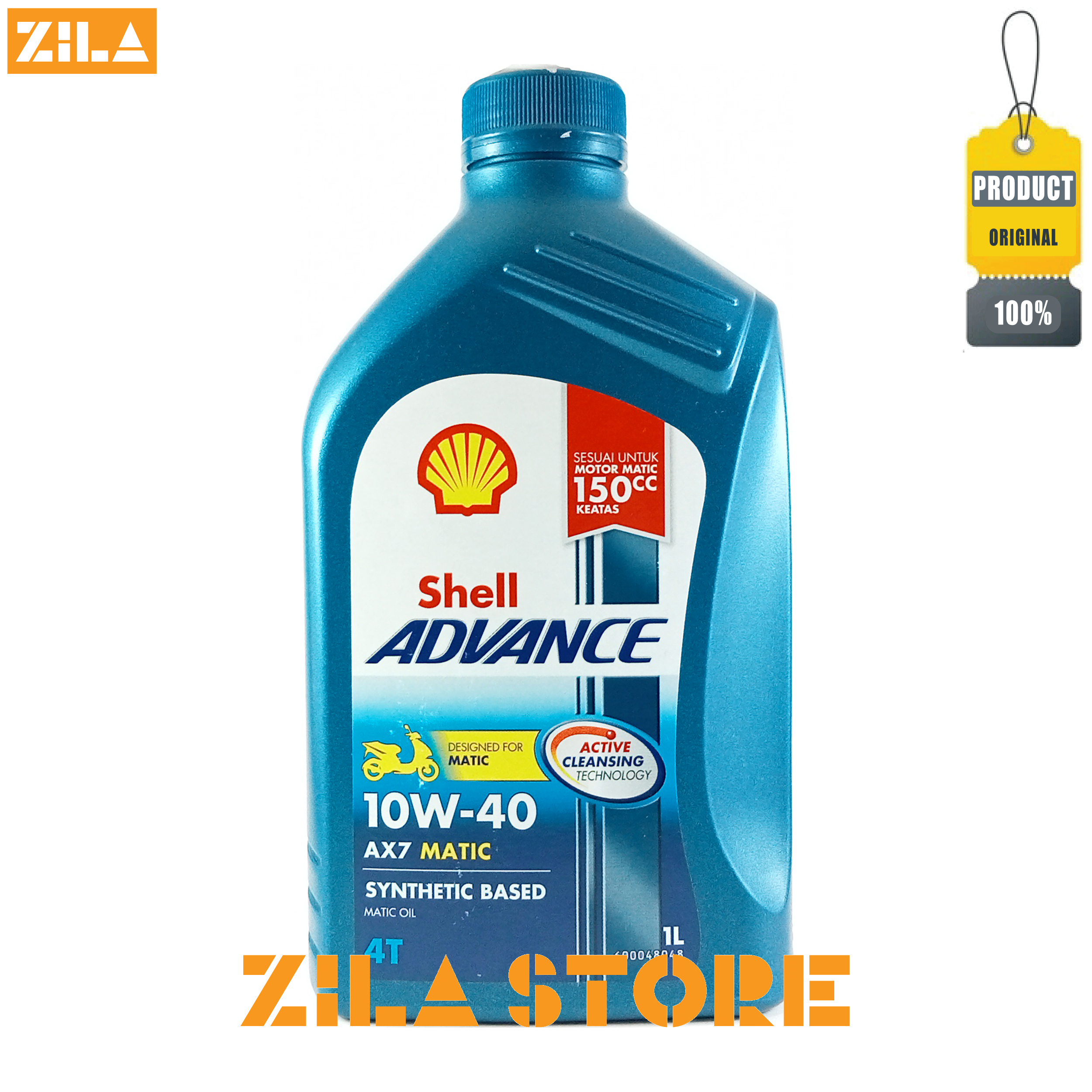 Oli Shell Advance Ax7 Scooter 1 Liter | Lazada Indonesia