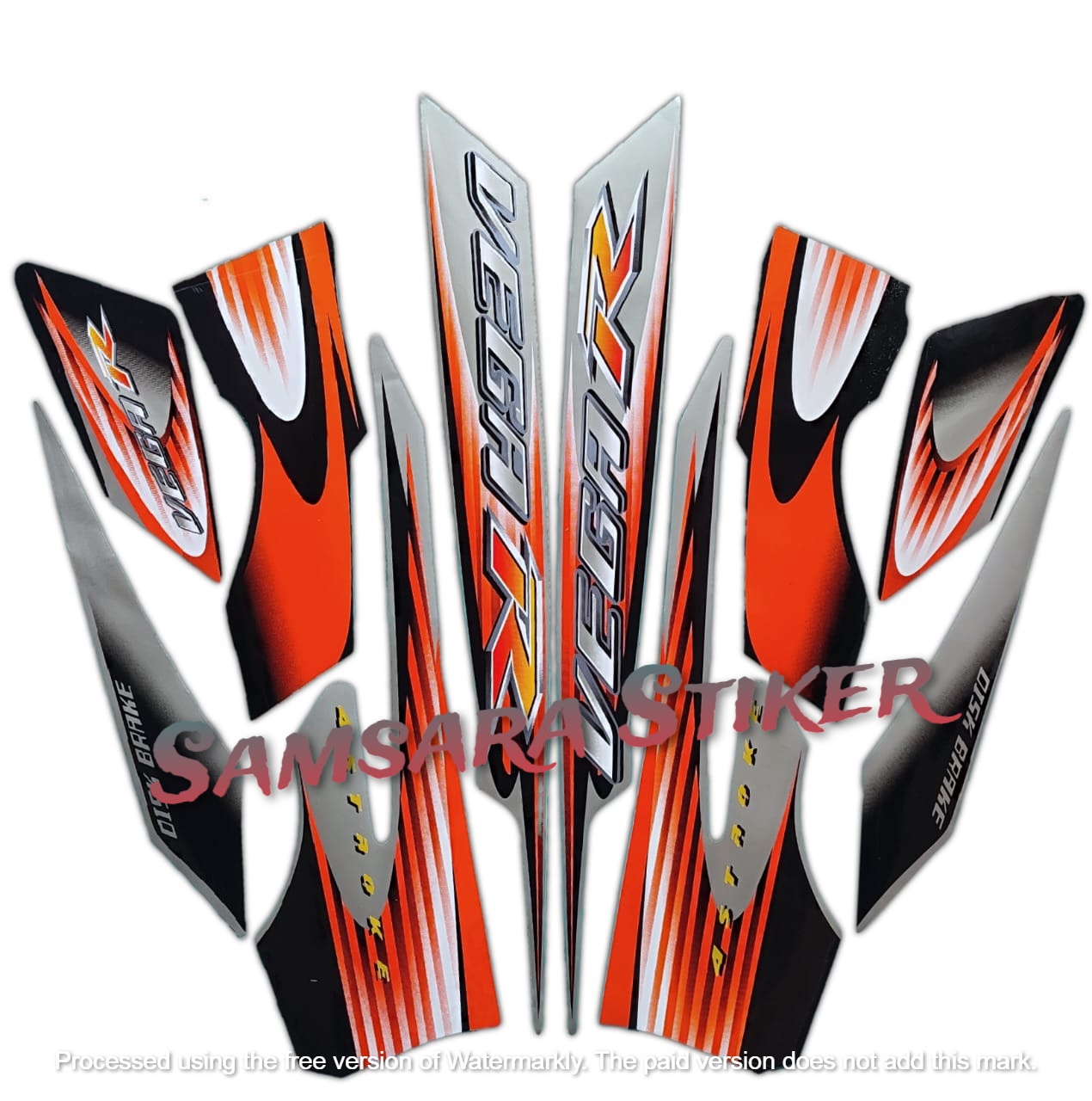 STIKER STRIPING MOTOR LIS LES BODY MOTOR YAMAHA VEGA R NEW 2006 STANDAR ...
