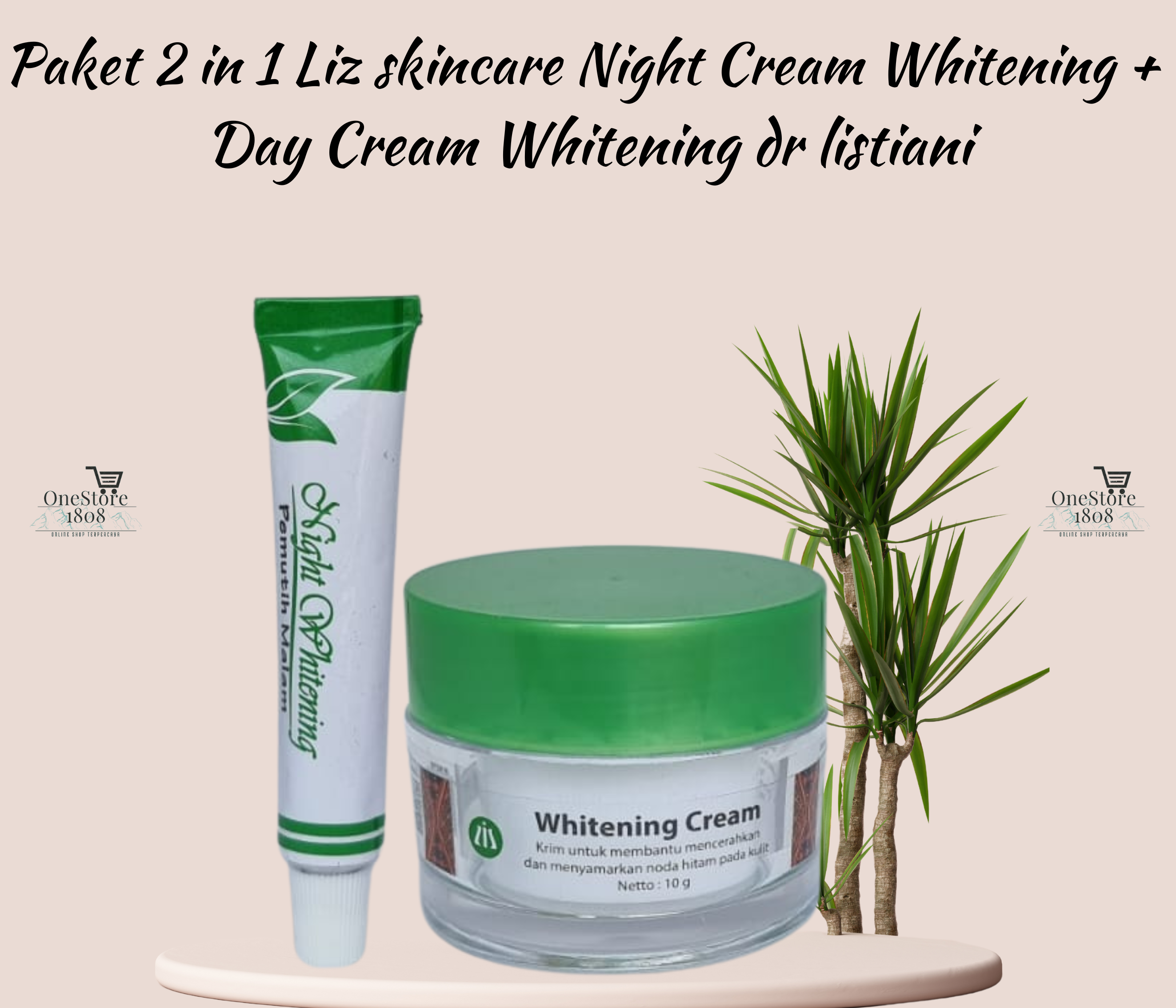 Paket 2 in 1 Liz skincare Night Cream Whitening - Day Cream Whitening ...