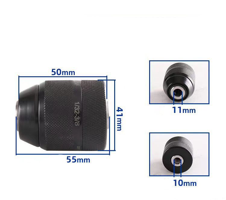 Kepala Bor 10mm / Keyless Hand Electric Drill Chuck With Lock Self ...