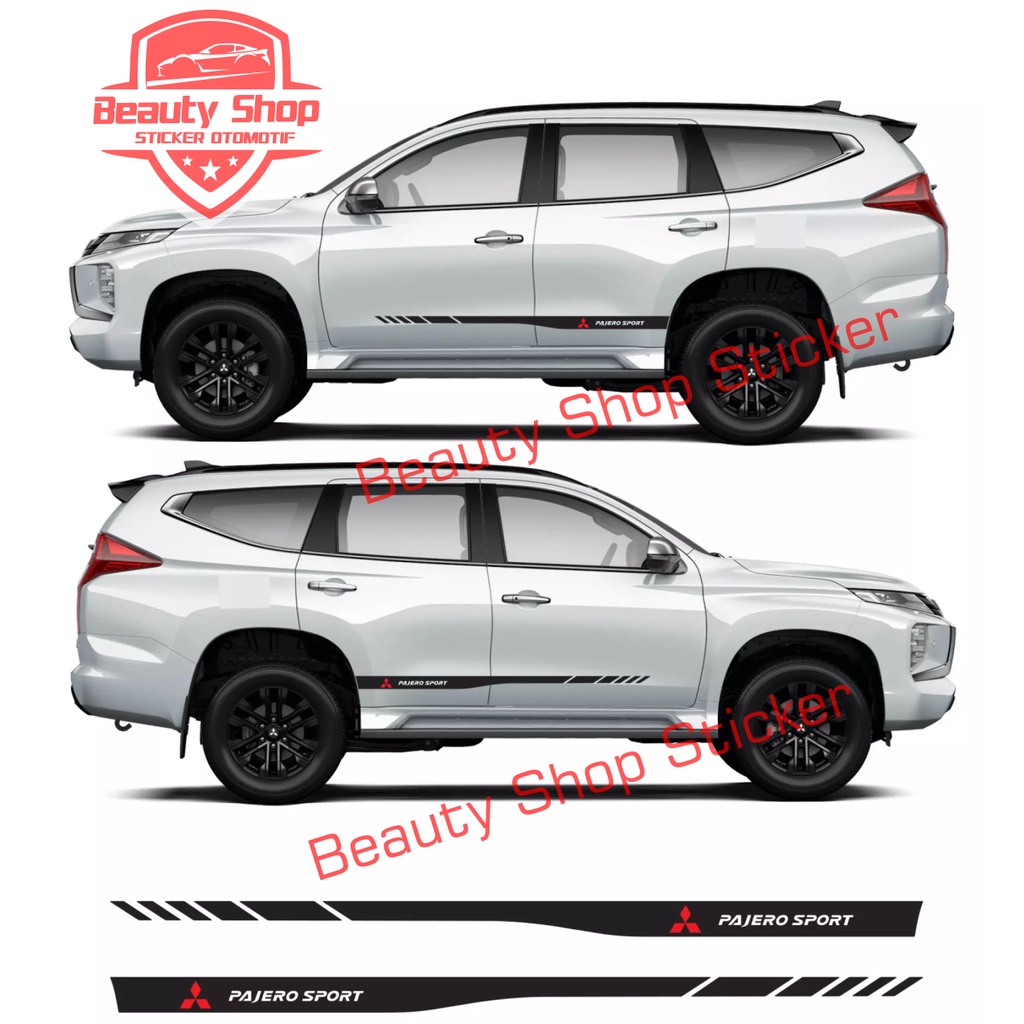 stiker mobil pajero sticker cutting list stripe mitsubishi pajero sport ...