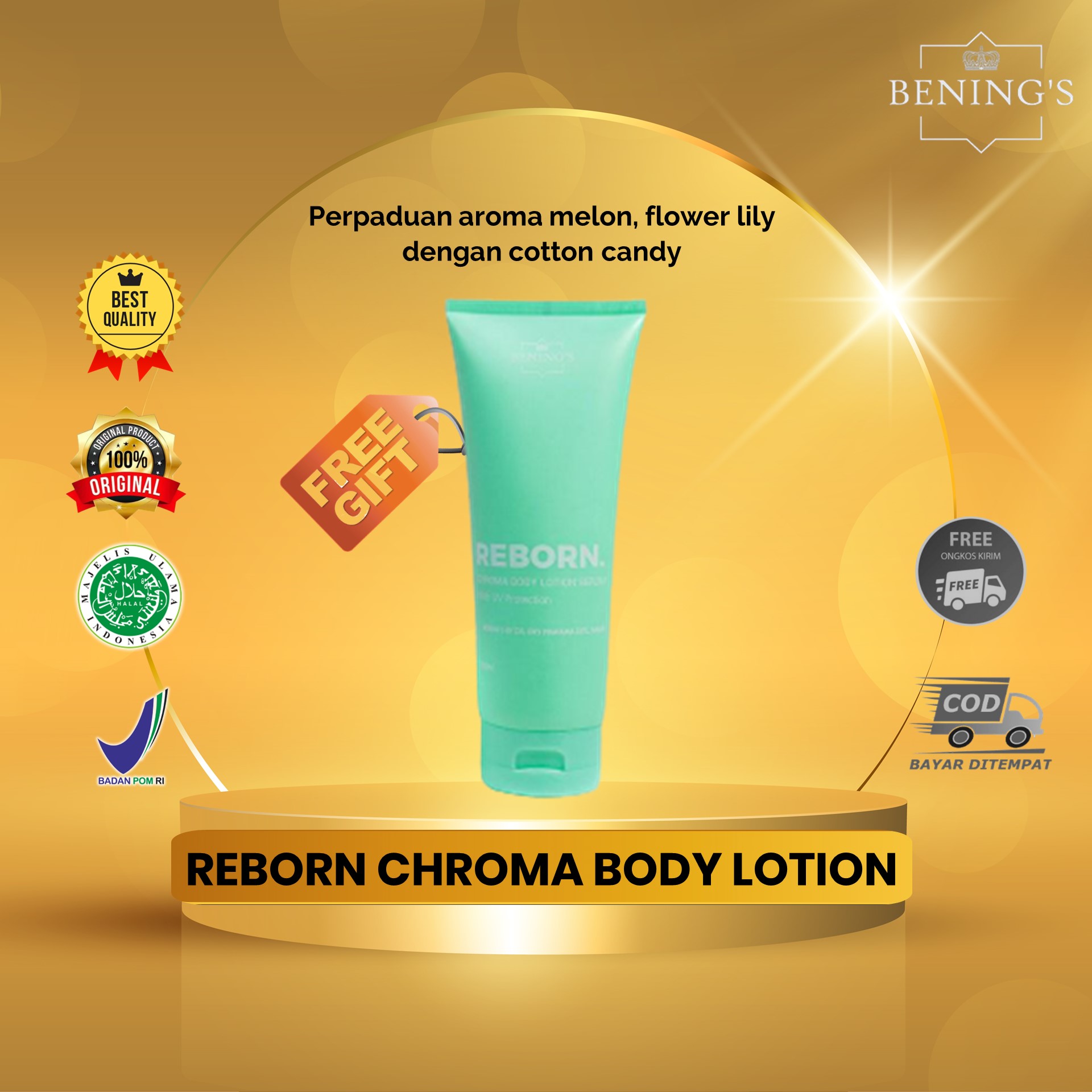 Reborn Chroma Body Lotion Serum Benings Skincare by Dr Oky Pratama ...