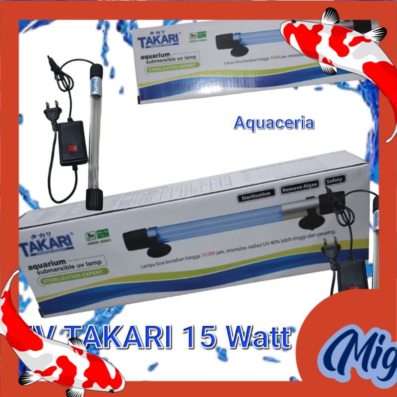 Lampu UV 15 watt Takari uv 15 w Sterilizer filter Ultraviolet Lamp | Lazada Indonesia
