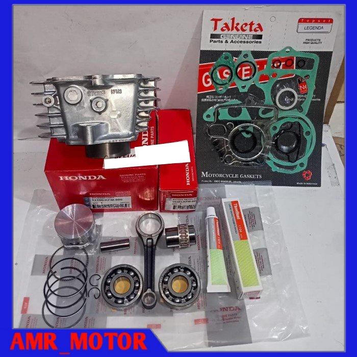 (AMR) Paket komplit Blok Seher KFM+Stang seher+Bering Kruk as Supra lama/Legenda Dijamin ...