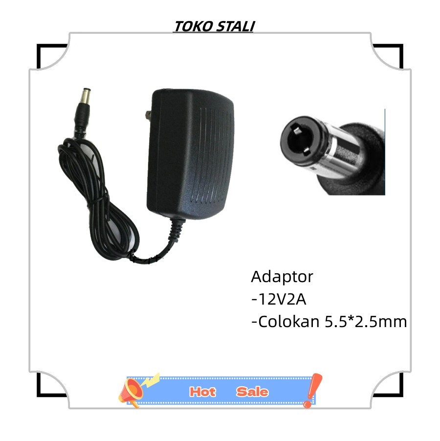 adaptor cctv 12v 1a 1 Ampere 2amper 3A 2a 12volt POWER DC | Lazada Indonesia