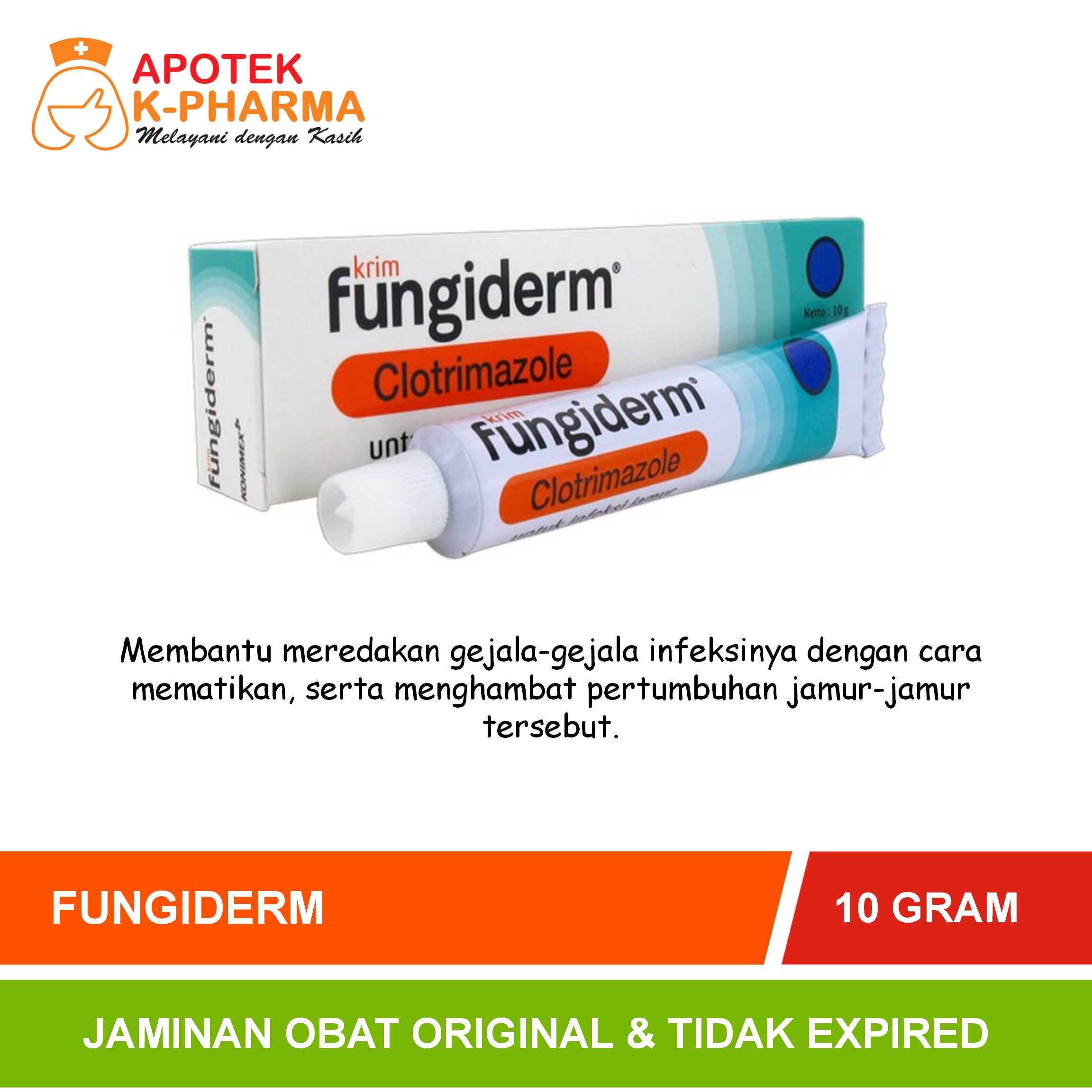 Fungiderm Krim Isi 10gram Obat Original Konimex | Lazada Indonesia