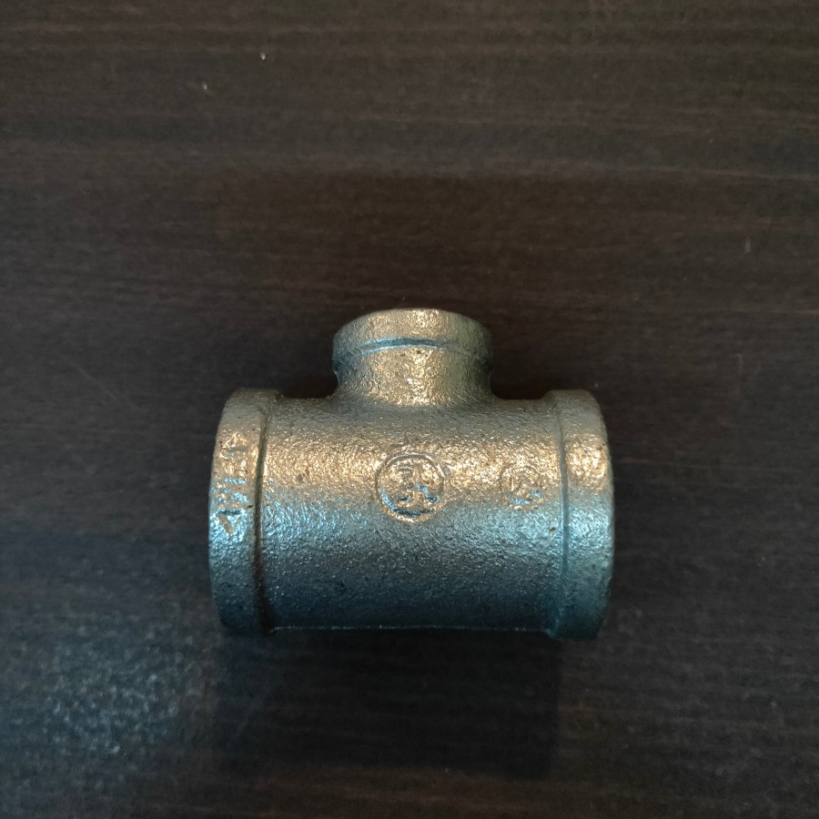 Tee Reducer Galvanis 1x1/2" cabang tiga socket T drat | Lazada Indonesia