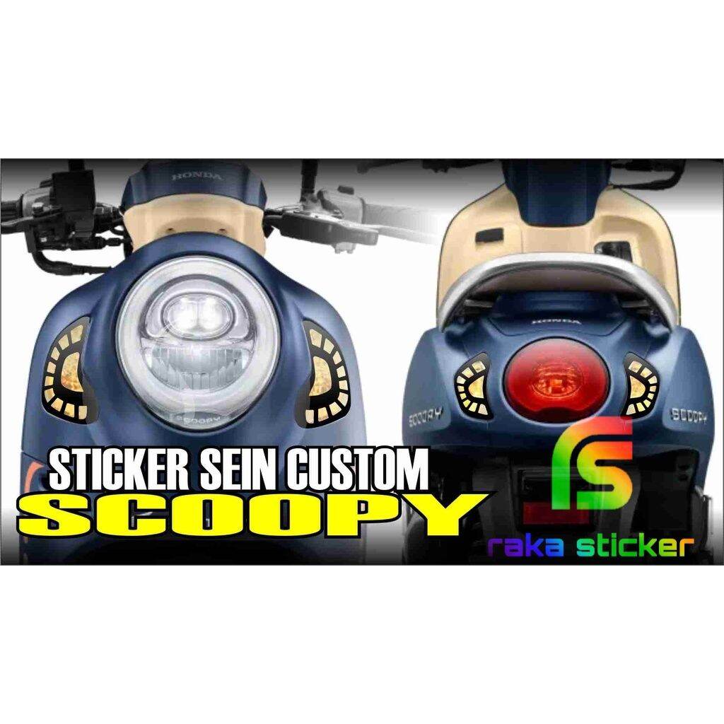 stiker lampu sein scoopy 2021.. sticker reting scoopy 2021.. stiker ...