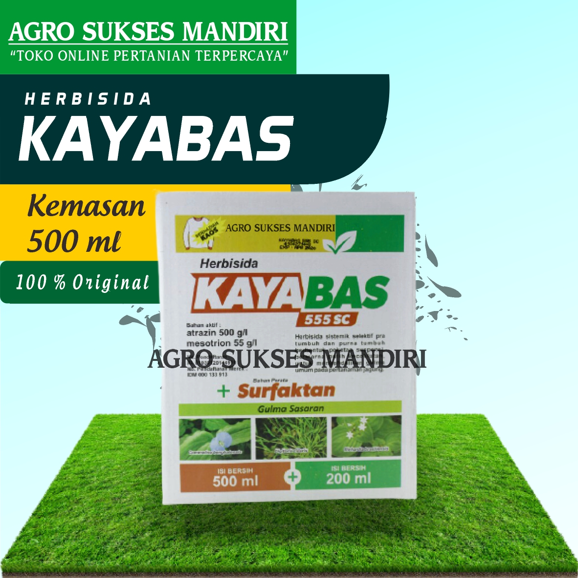 Kayabas 500 ml/Kayabas 555SC 500 ml/Kayabas 555SC Herbisida Jagung ...