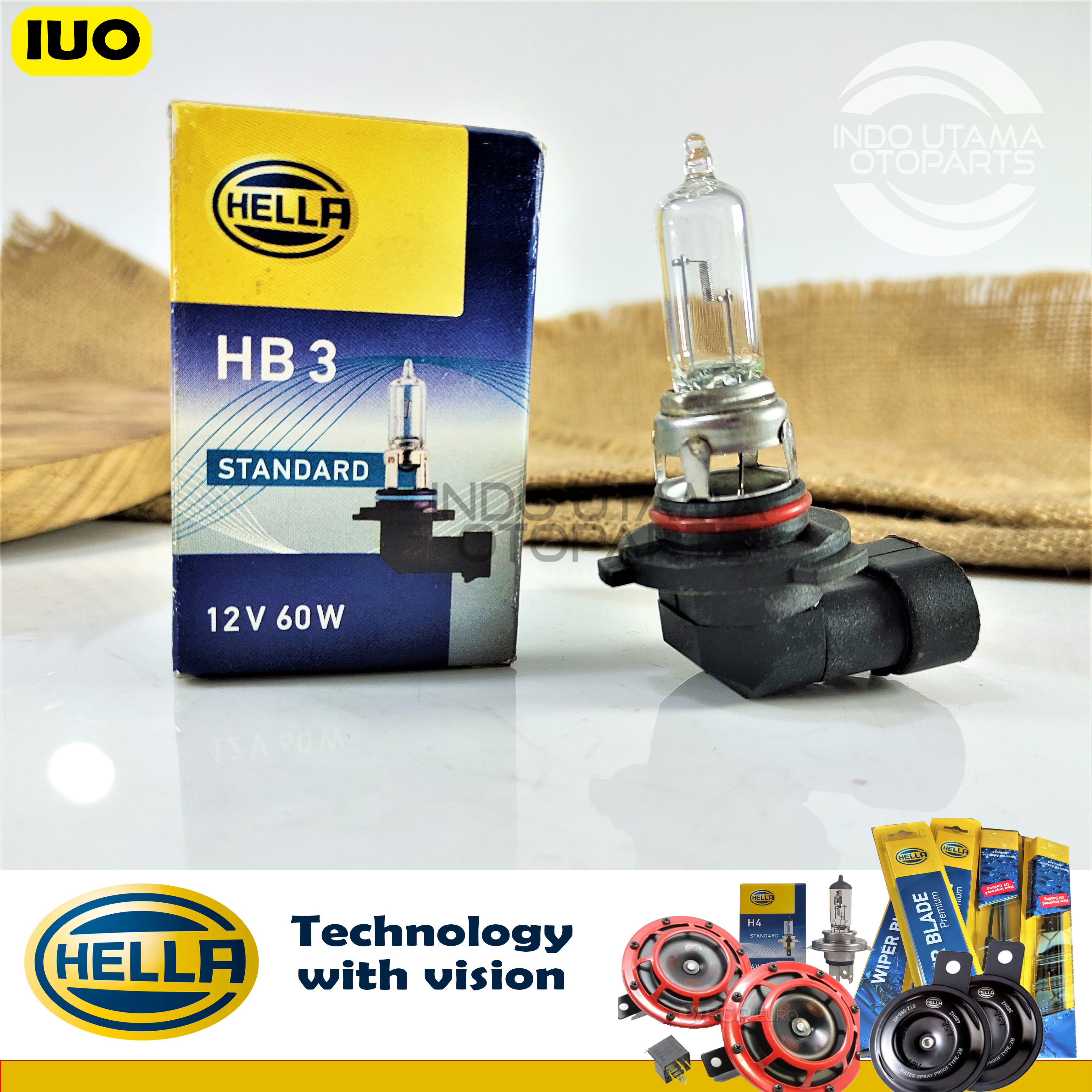 HELLA Bohlam lampu halogen HB3 12V 60W | Lazada Indonesia