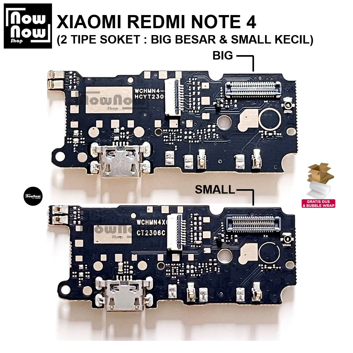 BOARD KONEKTOR PAPAN CAS XIAOMI REDMI NOTE 4 SOKET BIG BESAR SMALL ...