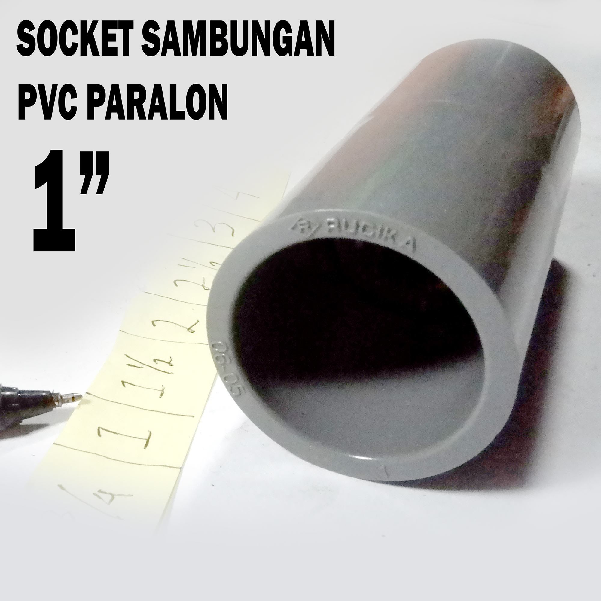 Socket AW Rucika 1 Inch Sambungan Pipa Paralon Polos Sok Sock 1 inch ...