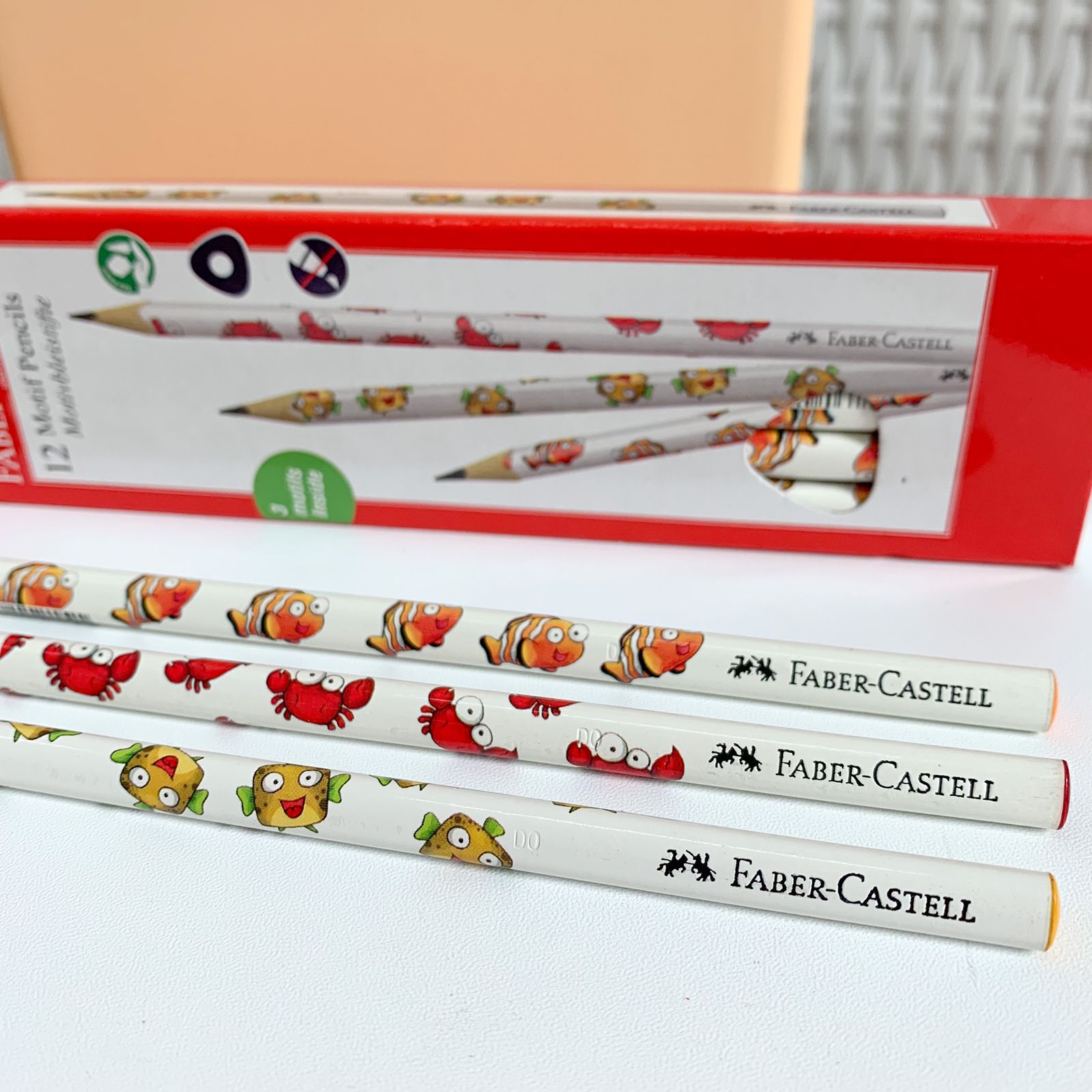 PENSIL 2B UNTUK UJIAN MERK FABER CASTELL MOTIF CARTOON ORIGINAL ...