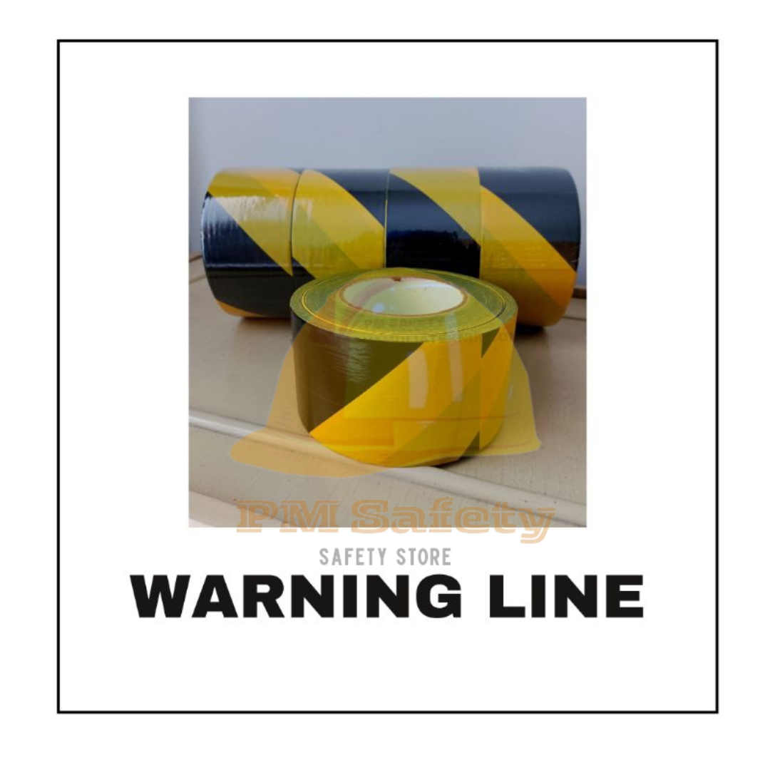 Garis Polisi Roll Hitam Kuning non Reflektif, Police Line Hitam Kuning ...