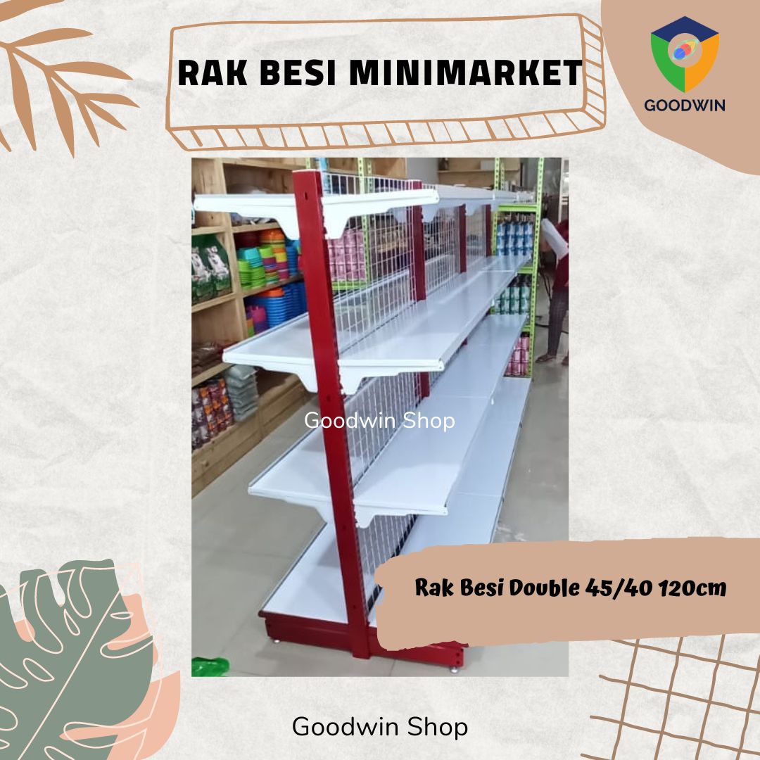 Rak Supermarket.Rak Swalayan.Rak Toko.Rak Besi Double Shelving.Rak ...