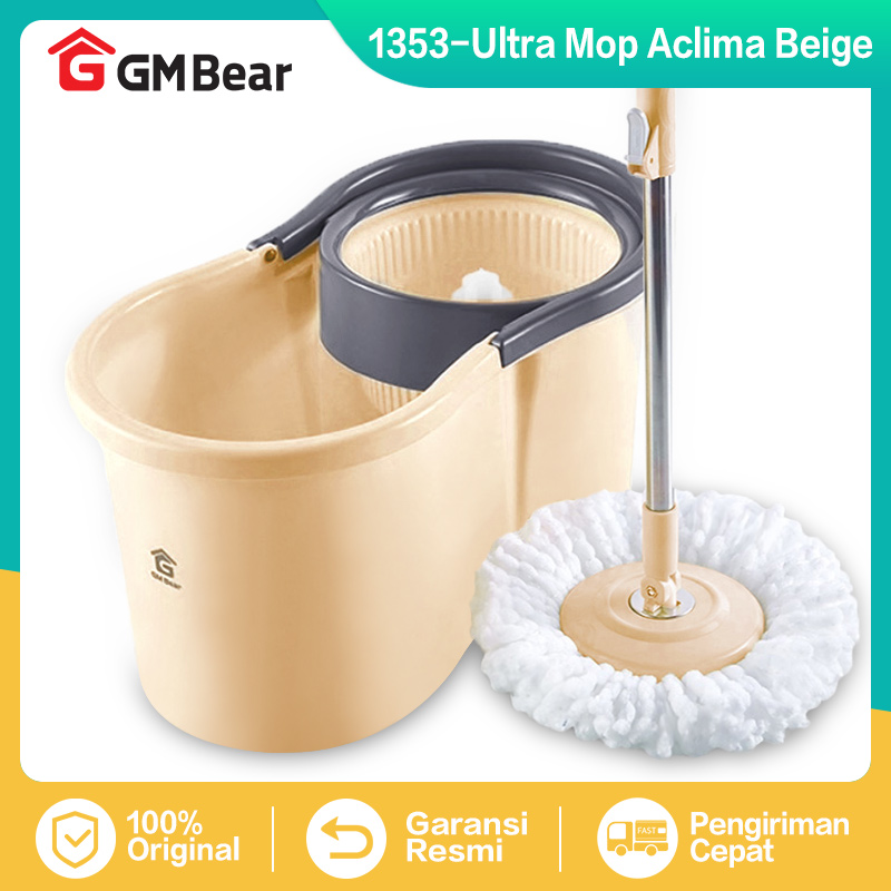 GM Bear Alat Pel Lantai Ultra Mop Aclima 1353 - Spin Mop Beige | Lazada ...