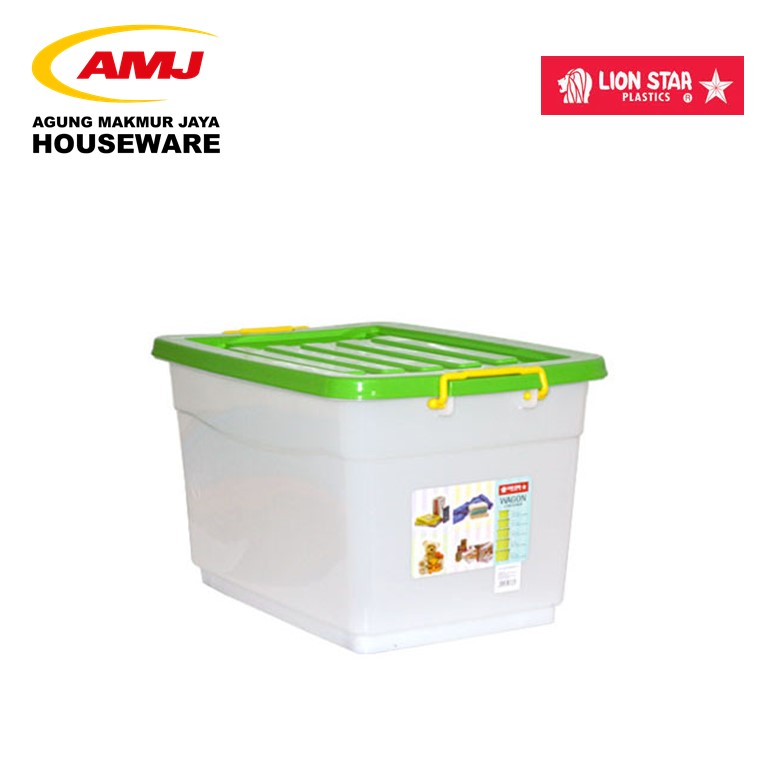 WAGON CONTAINER 40 LITER BOX / KOTAK / TEMPAT PENYIMPANAN LION STAR ...