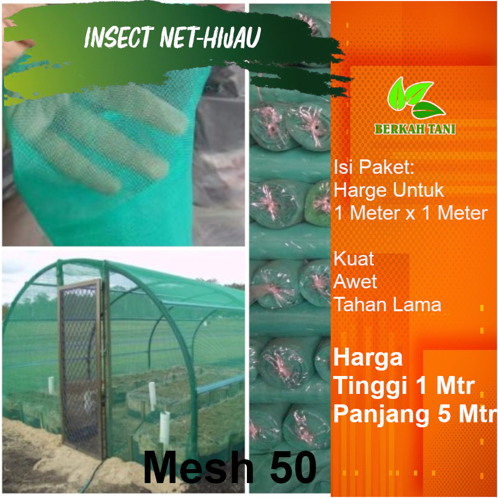 5 Meter Insect Net Insek Net Jaring Serangga GreenHouse Hijau | Lazada ...