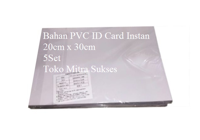 Bahan PVC ID Card Instan isi 5 Set | Lazada Indonesia