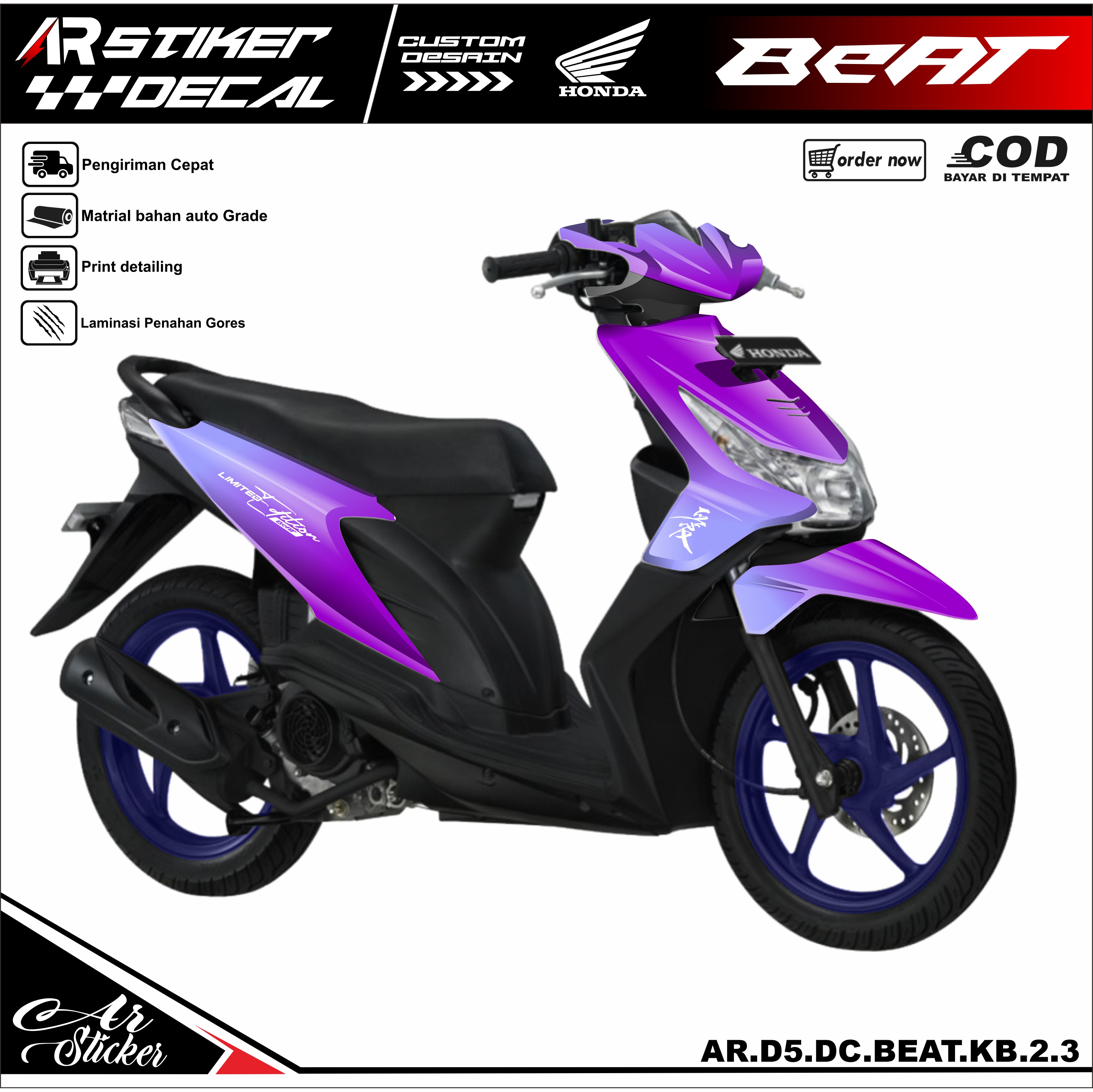 Stiker Decal Beat Karbu Full body - Dekal Sticker Honda BEAT KARBU ...