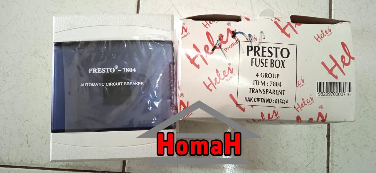Presto Fuse Box MCB listrik isi 4 | Lazada Indonesia