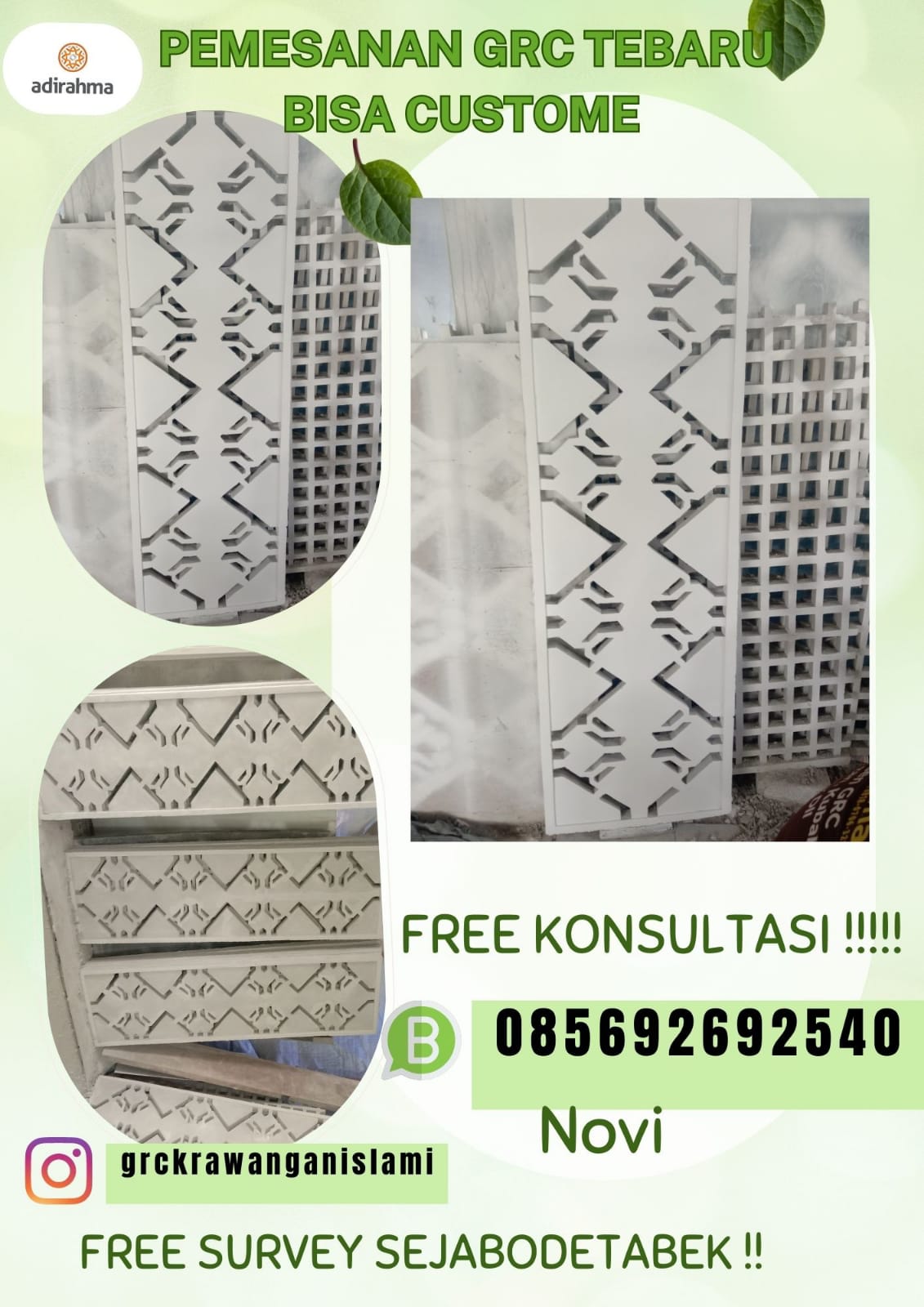 krawangan grc masjid minimalis waO8lima6-9269-254O | Lazada Indonesia