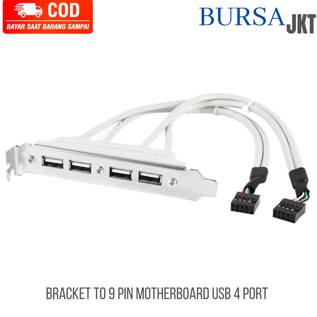 USB 2.0 TAMBAHAN 4 PORT UNTUK CASING BELAKANG PC MOUNT PANEL HEADER 9 ...