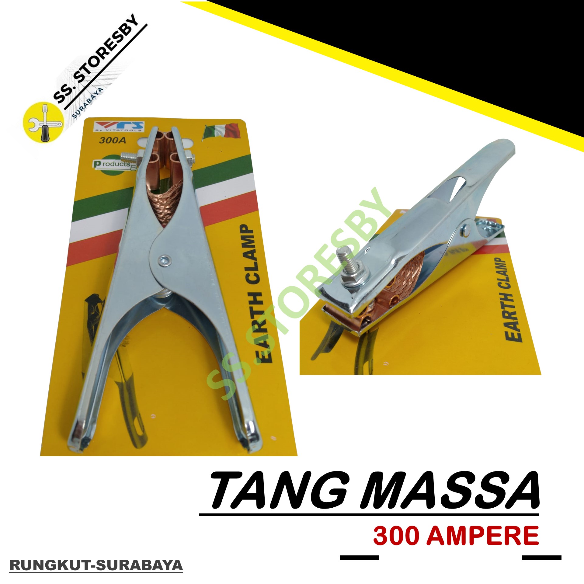 TANG MASSA EARTH CLAMP GROUND CLAMP STANG MASSA 300A TANG MASA KLEM ...