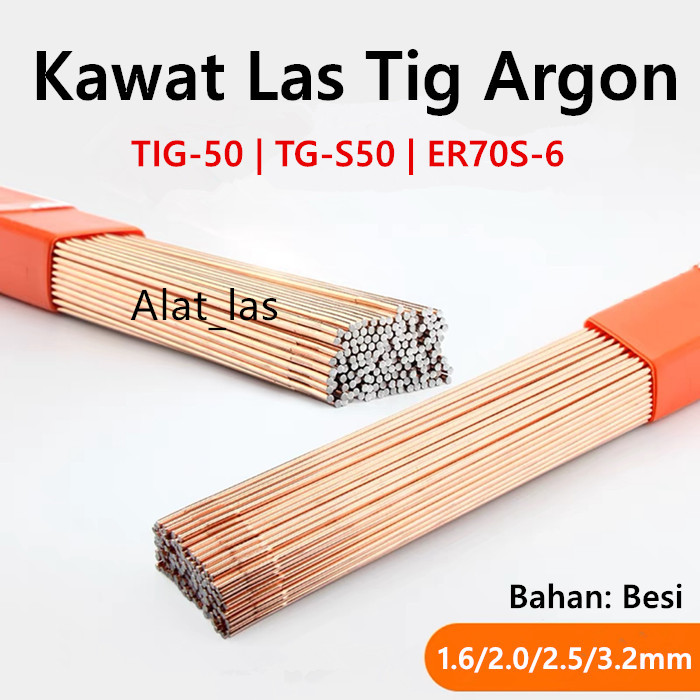 1KG Kawat Las Tig Argon Besi TGS50 ER 70S-6 Filler Rod 1.6mm 2.0mm 2.5mm 3.2mm | Lazada Indonesia