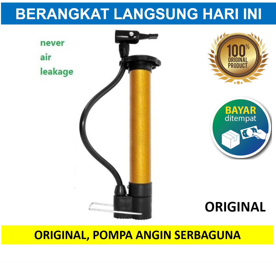 Pompa Hydro BAN SEPEDA Mini Portable Angin Kasur Bola Serbaguna Karet ...