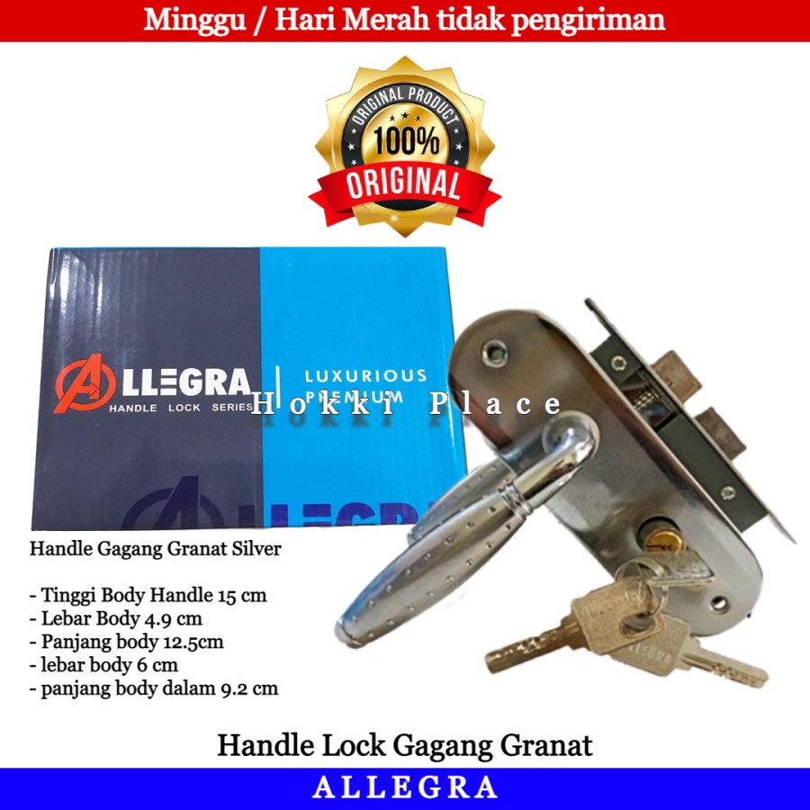 HANDLE KUNCI PINTU KECIL ALLEGRA PLUS BODY FULL SET GAGANG PINTU KECIL ...